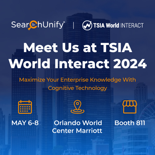Meet SearchUnify At TSIA World Interact 2024